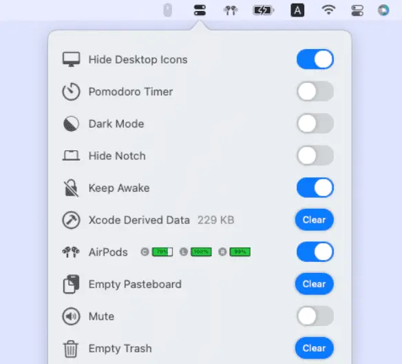 OnlySwitch: macOS 状态栏效率神器，常用功能一键直达 - GitHub项目分享